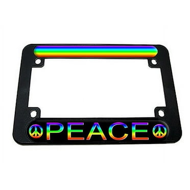 Rainbow LGBTQ Gay Pride Pattern License Plate Frame - Walmart.com