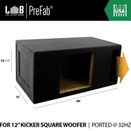 True Spec Elite 12" Kicker Solo X L7X Prefab MDF Subwoofer Enclosure ...