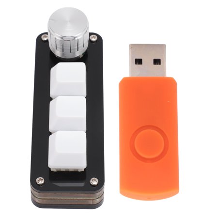 Mini 3 Key Keypad With Knob Custom Programming Hot Swappable Blue ...