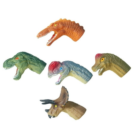 Destyer 5Pieces Tiny Finger Toys Dinosaurs Finger Puppets Soft ...