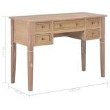 VidaXL Computer Desk Office Table for Home, Muebles Wood Workstation ...