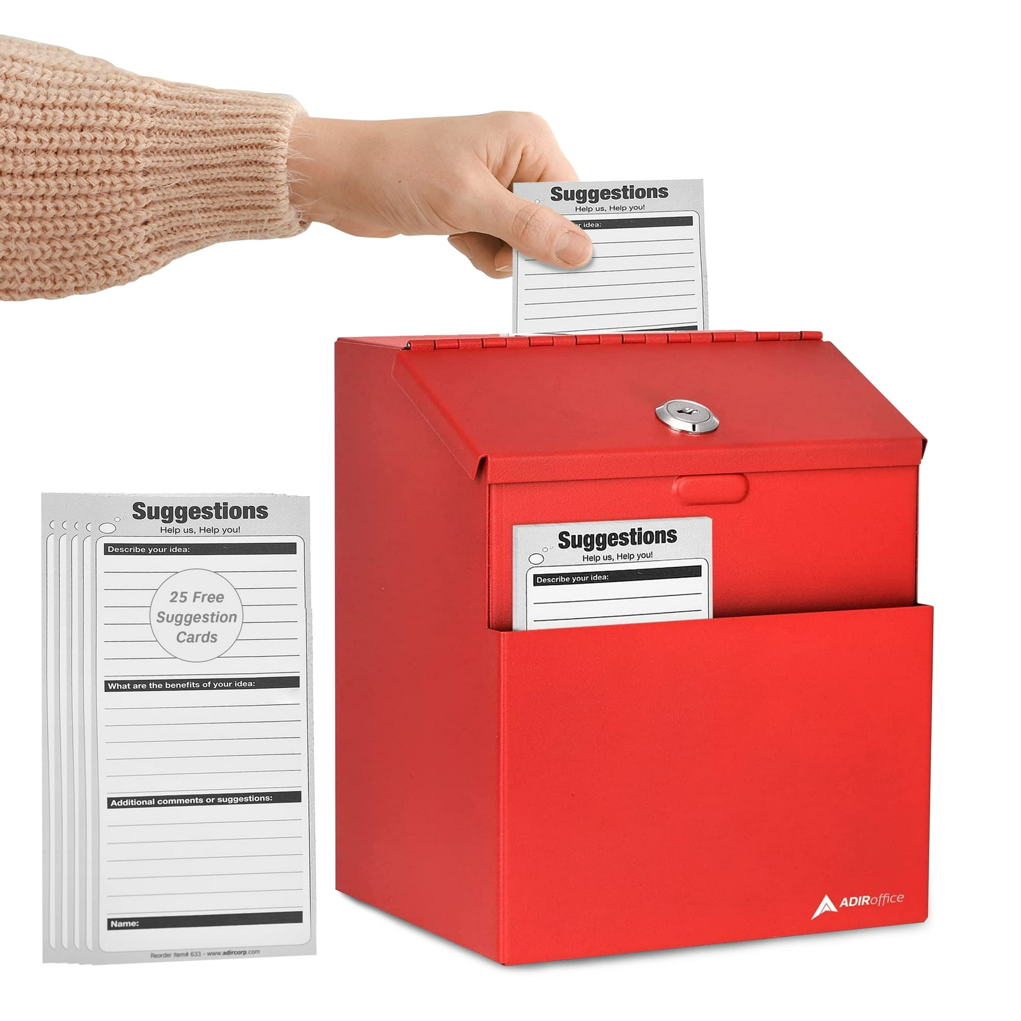 Click here for Adir Suggestion Box With Slot And Lock With 25 Com... prices