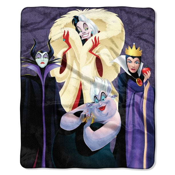 Disney Villains Am I Evil Maleficent Ursula Evil Queen Silk Touch Throw ...