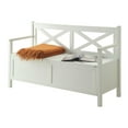 Convenience Concepts Oxford Storage Bench, White - Walmart.com