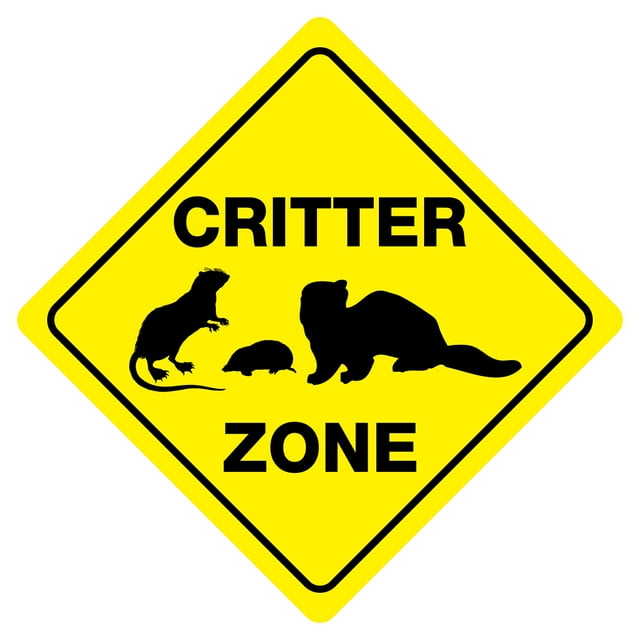 CRITTER CROSSING Funny Novelty Crossing Sign - Walmart.com