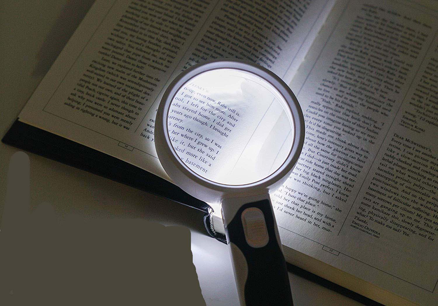 Peroptimist LED Illuminated Magnifying Glass Set Perfect Image Quality Peroptimist LED Illuminated Magnifying Glass Set Perfect Image Quality