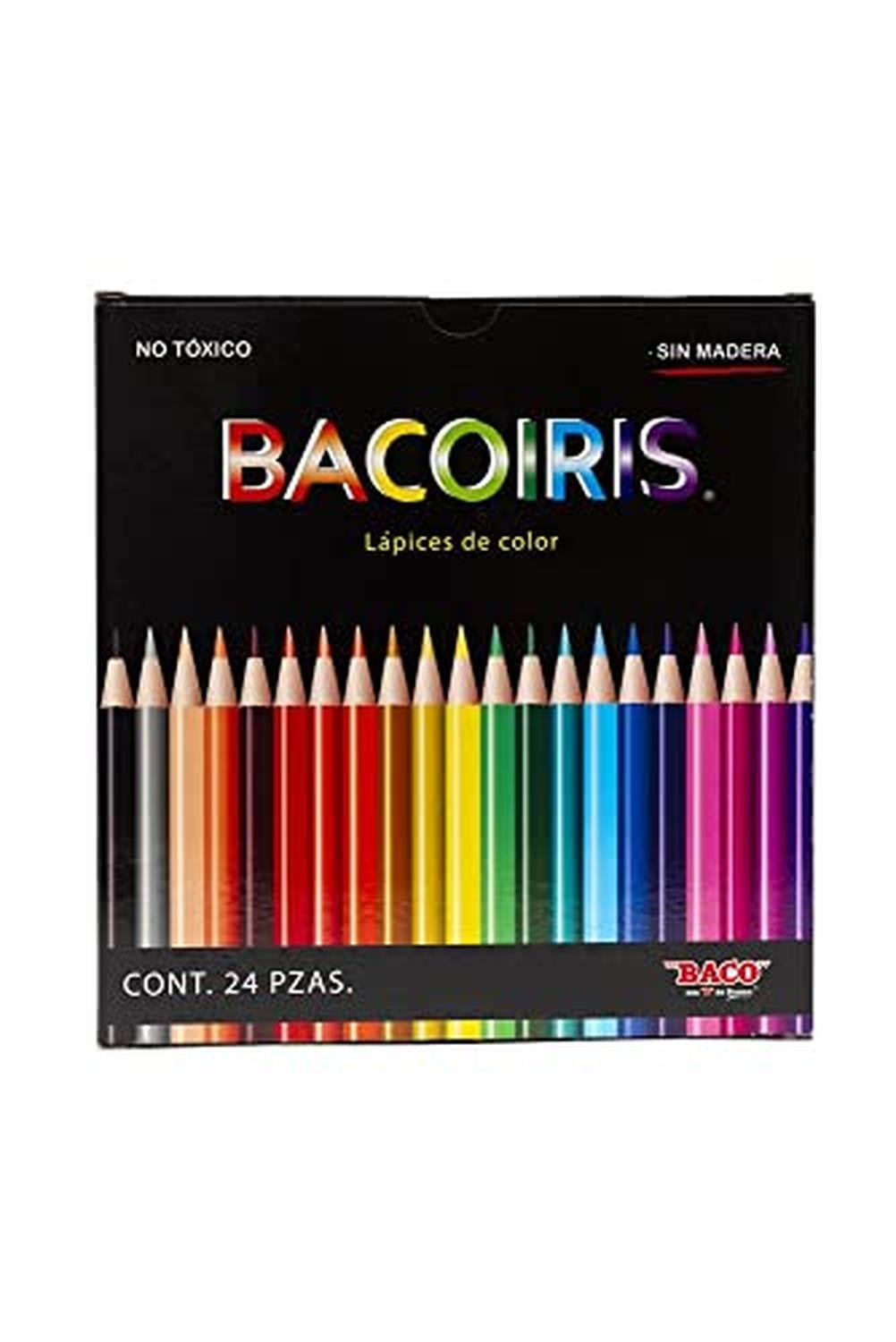 Colores BACO Bacoiris LP003/52544, Caja con 24 Lapices de color ...