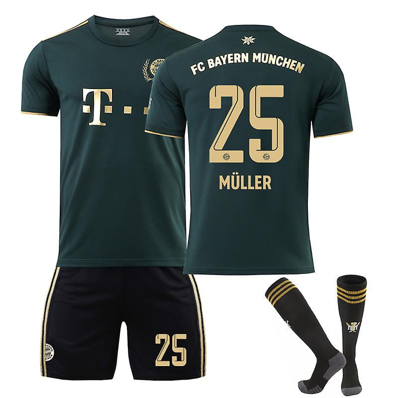 2022-2023 New Bayern Munich Gold Special Edition Football Jersey Kits ...