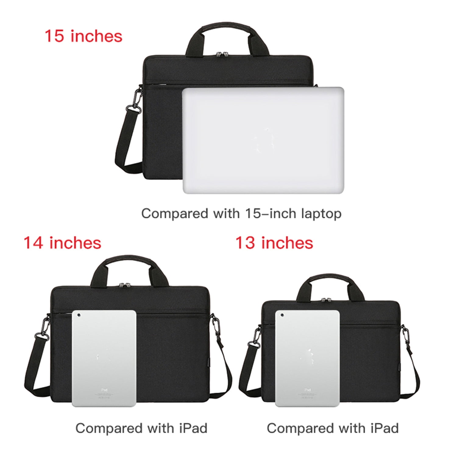 15 Inch Computer Bag for Men Women, Slim Laptop Bag for Computer,Water ...