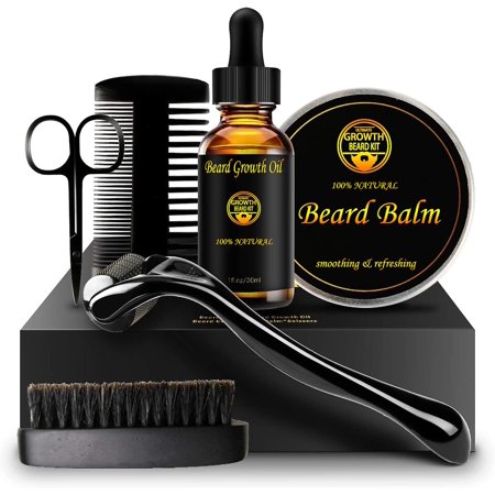 Beard Grooming Kit For Men Beard Growth Kit Gift For Men Dad, Complete ...