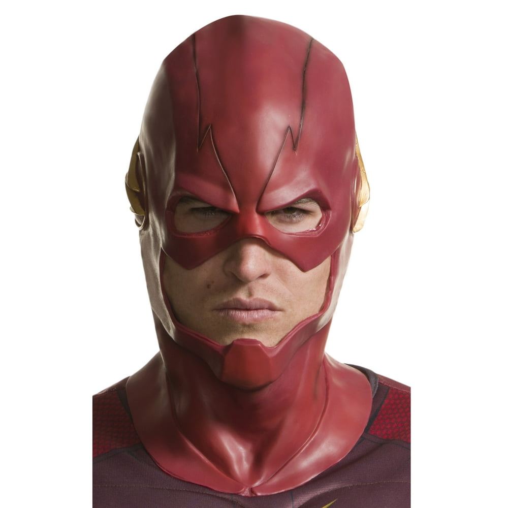 The Flash The Cw Mens Overhead Superhero Vinyl Adult Costume Mask ...