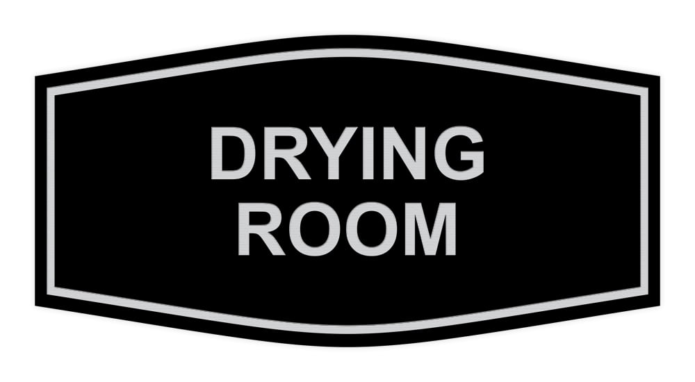 Signs ByLITA Fancy Drying Room Sign (Black / Silver) - Large - Walmart.com