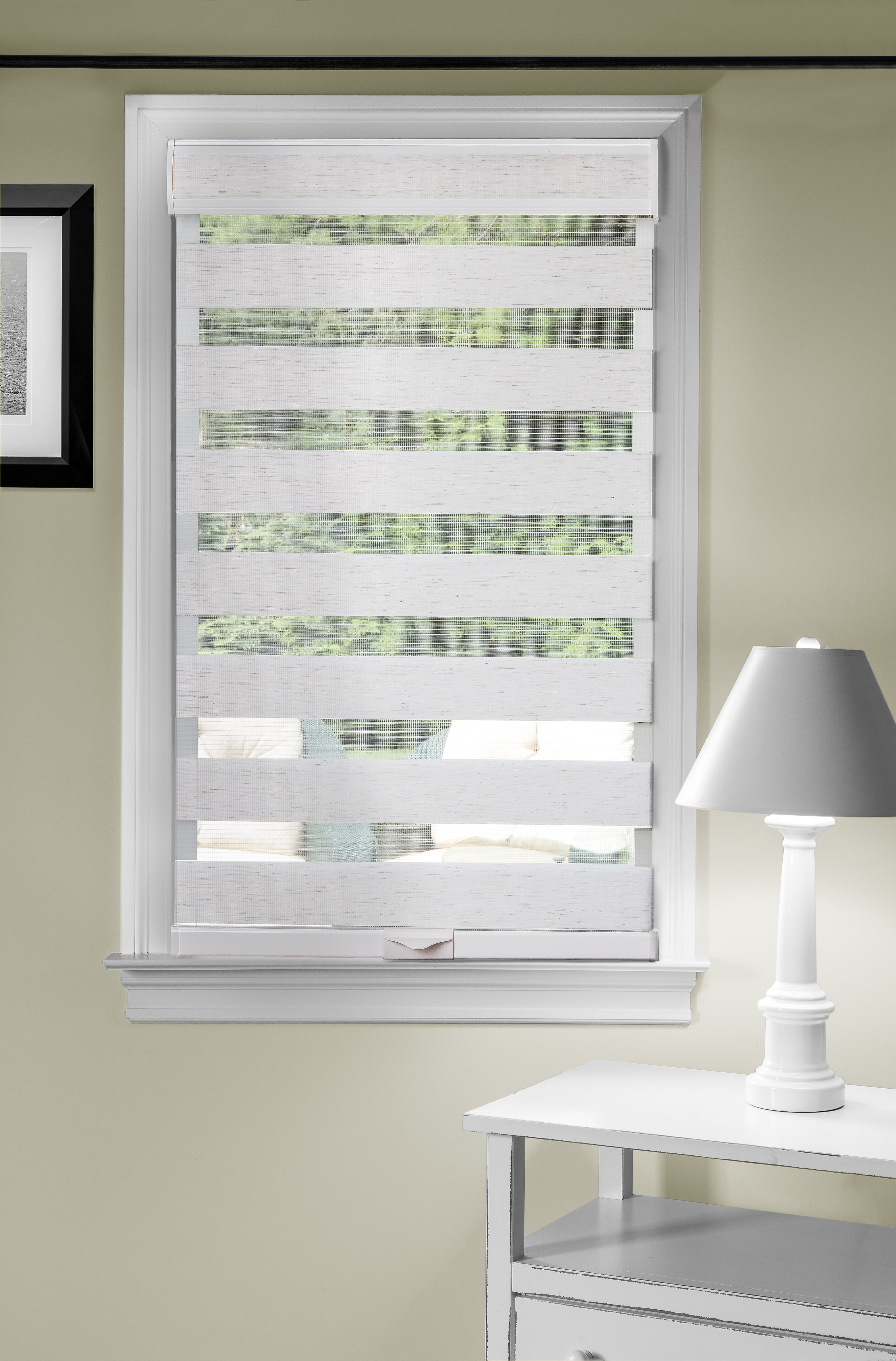 Cielo Cordless Sheer Double Layered Shade 48x72 - Linen - Walmart.com