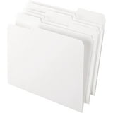 Pendaflex Colored File Folders 1/3 Cut Top Tab Letter White 100/Box ...