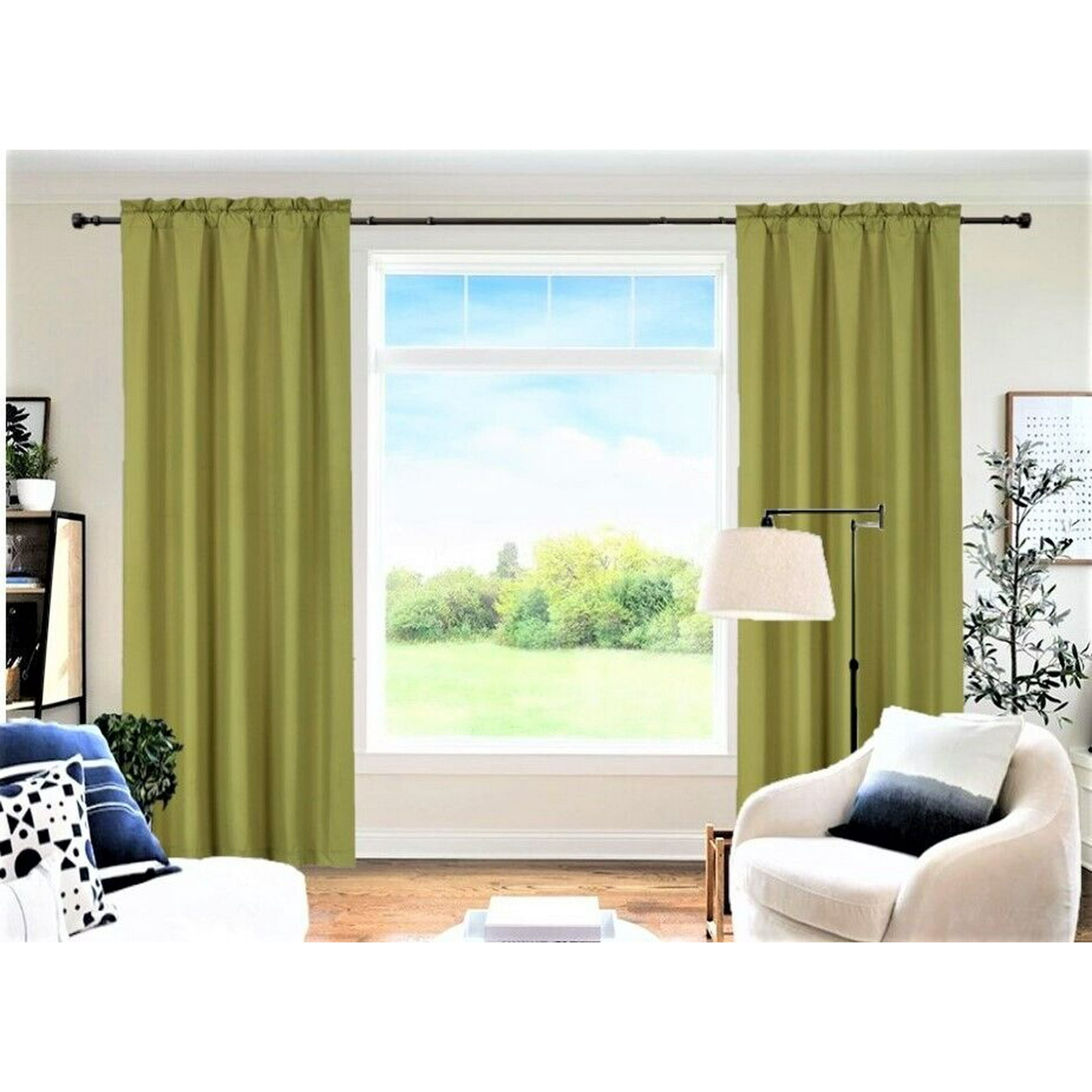 Lime Green Window Curtains