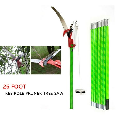 INTSUPERMAI 26ft Telescopic Manual Pruning Tree Pole Pruner, Garden ...