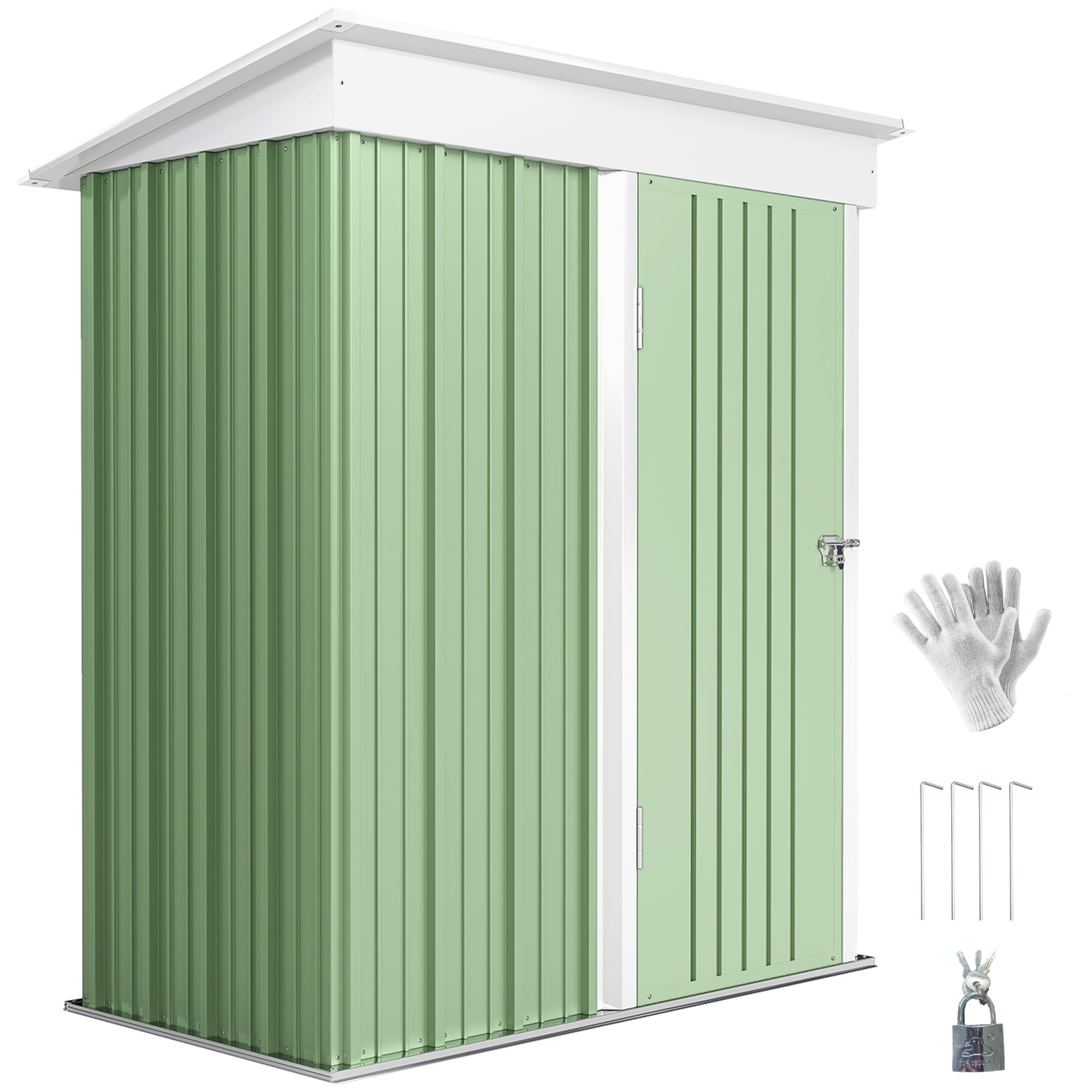 Click here for Outsunny 5x3 Ft Small Outdoor Storage Shed With Ad... prices