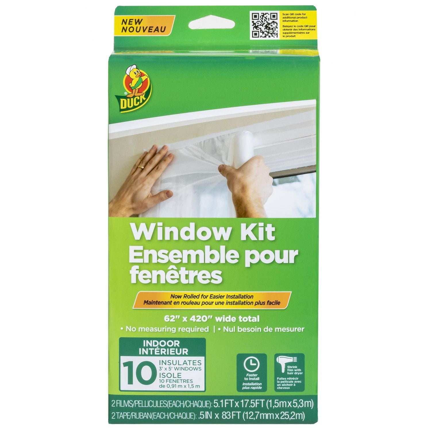 Click here for Duck Brand Rolled Shrink Film Window Kit - Clear... prices