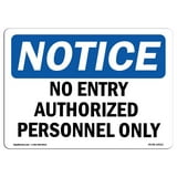 Notice Authorized Personnel Only Sign - Walmart.com