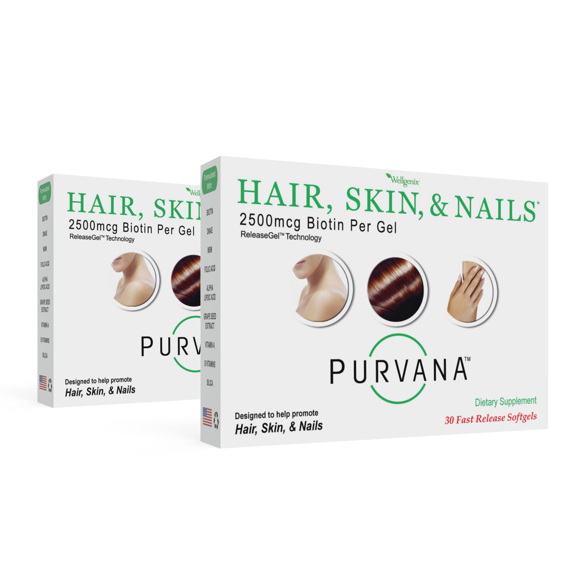 Suplemento Wellgenix Purvana con vitamina 30 cápsulas blandas para ...