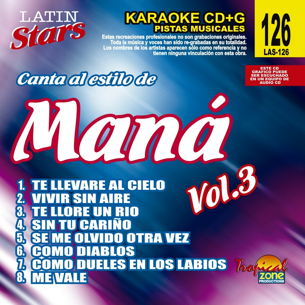 Karaoke Latin Stars 126 Mana Vol.3 - Walmart.com - Walmart.com