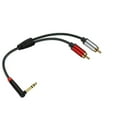6.35mm TRS to 2RCA Sound Interconnects Cable with Full Metal Shell ...