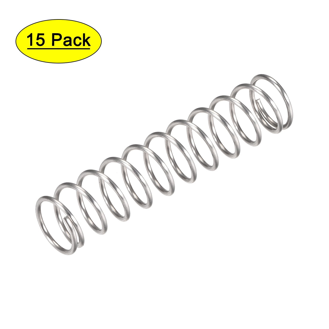 18mm x 1.6mm x 80mm 304 Stainless Steel Compression Spring 66.4N Load ...