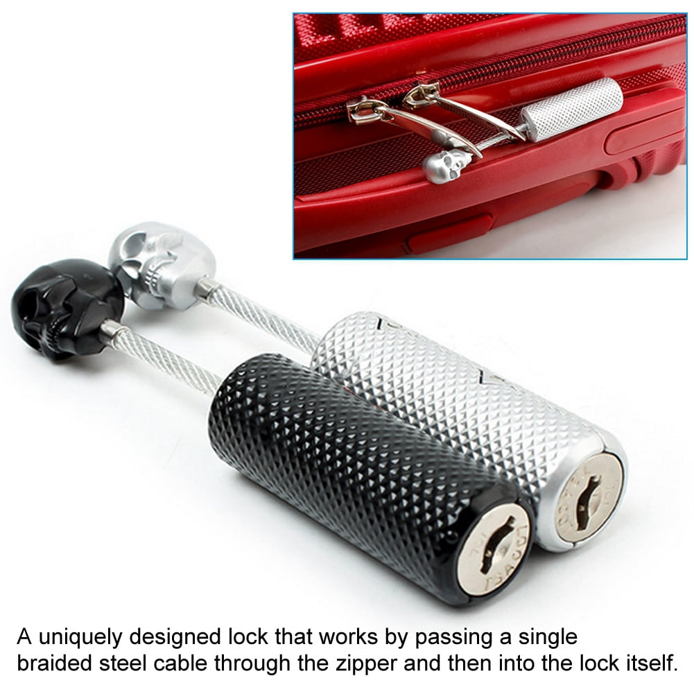 YLSHRF Safe Suitcase Lock Wire Rope Customs Password Skull Lock ...