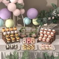 2 Set Wooden Tiered Risers Display Stands for Vendor Events,Stackable ...