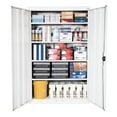 Sandusky Lee 46"W x 24"D x 72"H 5-Shelf Storage Cabinet with Recessed ...