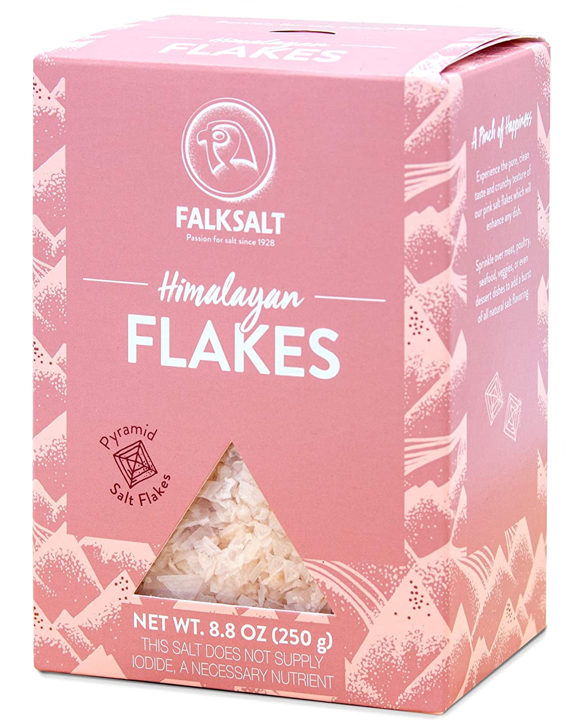 FALKSALT Pink Himalayan Organic Salt Flakes, 8.8 oz Box - Walmart.com
