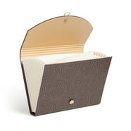 U Brands Modern Noir 19 Pocket Expandable File Folder, Black, 2201U ...