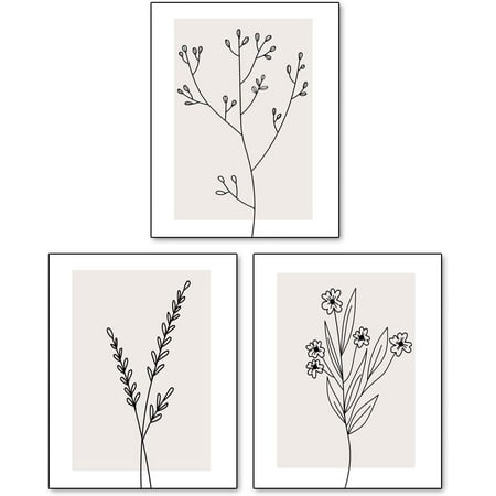 Modern Abstract Botanical Leaf Stick Figure Art | Walmart Canada