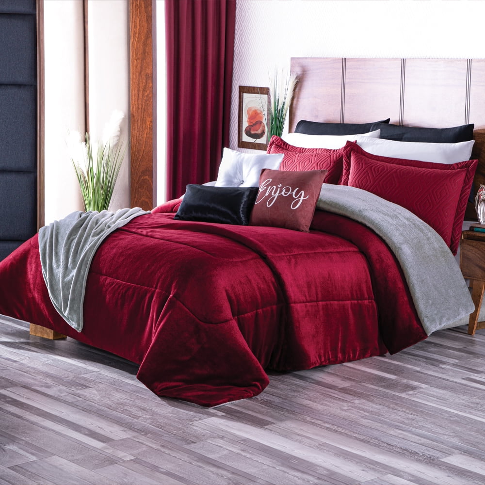 Cobertor Pachicalientito Vino King Size Poliester Concord Colchas Concord Vino | Bodega Aurrera ...