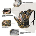 ALAZA Phoenix Yellow Print Student Backpack School Bookbag Large Laptop ...