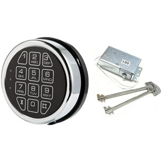 Gun Safe Lock Replacement Chrome Keypad Electronic Safe Lock with Swing ...
