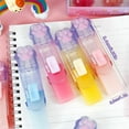 Cat claw-shaped push-pull eraser, with a cute and shiny transparent ...