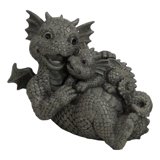 Decorative Indoor & Outdoor Garden Dragon Family Statue - Mommy & Me ...