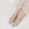 2026 New European and American Style Women's Black Woven Slingback Flat ...