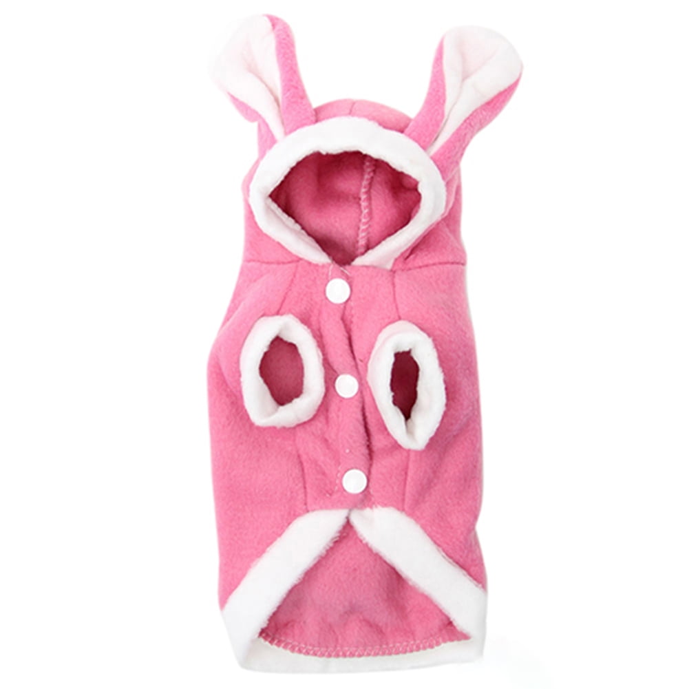 Dog Rabbit Costume Pet Puppy Hoodies Clothes Coat Bunny Ears Spring ...
