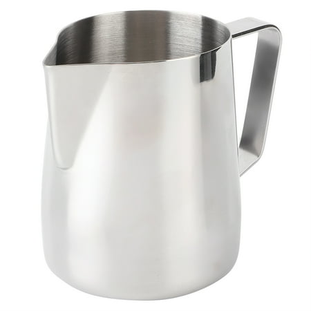 Milk Frothing Cup, Silver Milk Frothing Pitcher, Frothing Jug Milk Jug ...