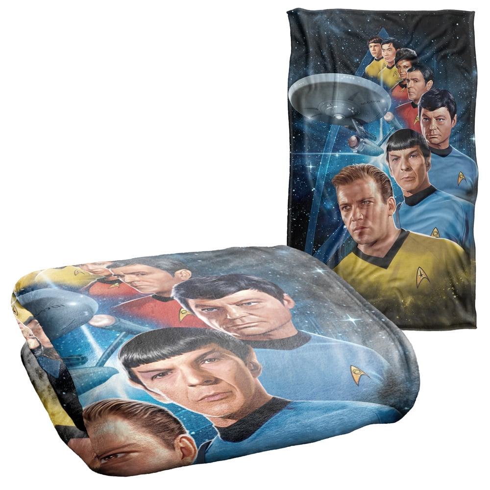 Star Trek Among The Stars Silky Touch Super Soft Throw Blanket 36" x 58 ...