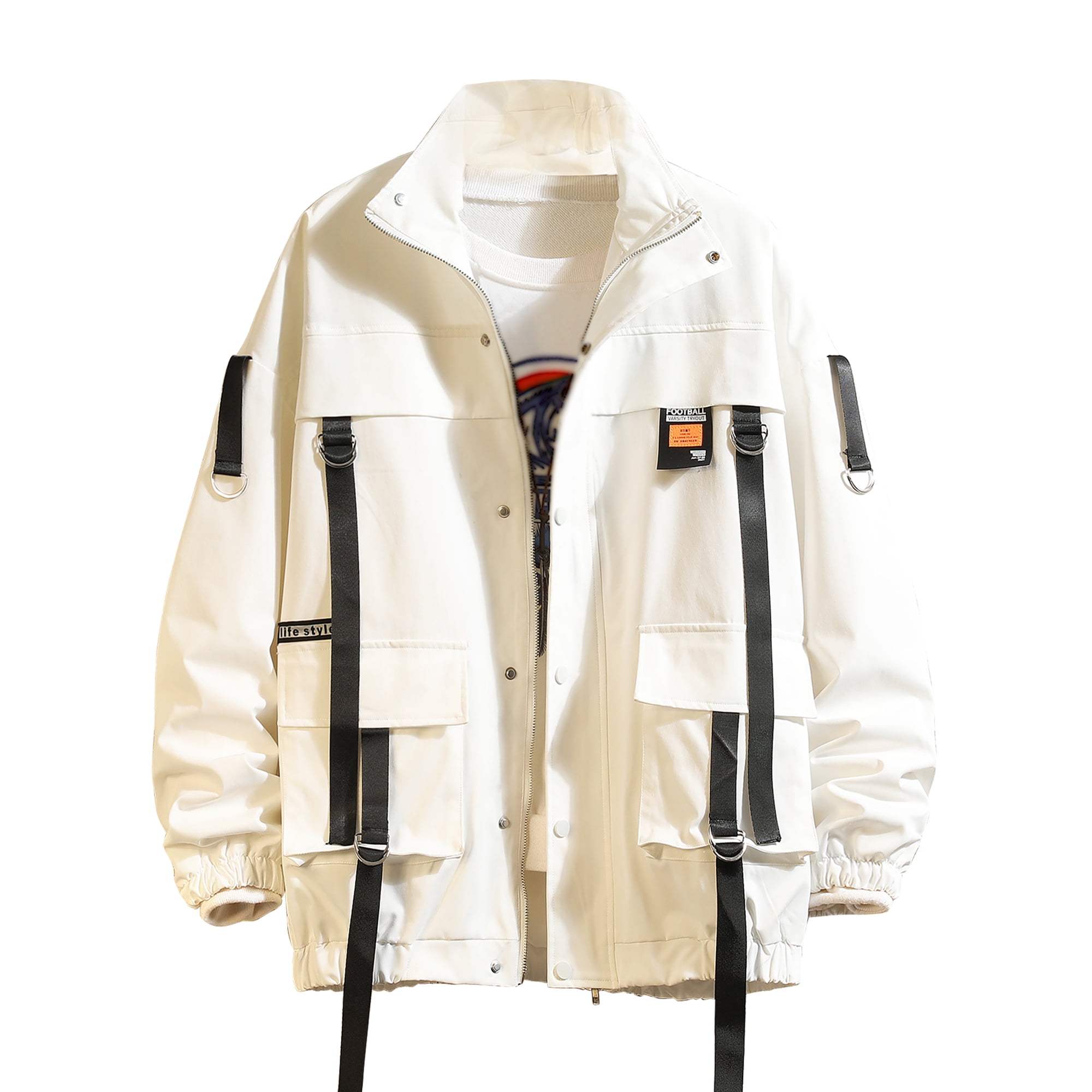 Men Street Lightweight Cotton Hip Hop Jacket - Walmart.com