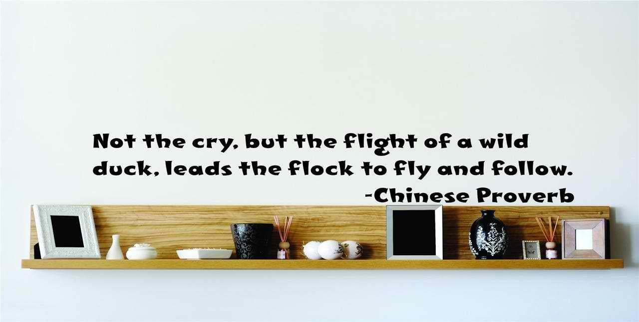 Wall Design Pieces Not The Cry, But The Flight Of A Wild Duck, Leads ...