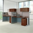 Bush Business Furniture 65W x 33D Straight Cubicle Desk in Hansen ...
