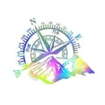 Lylong Car Accessories Diy Car Auto Truck Hood Side Body Vinyl Compass Graphics Decal Emblem