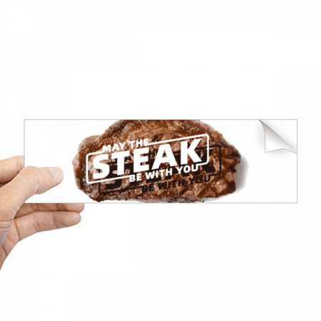 Beef Food Meat Give Rectangle Bumper Sticker Notebook Window Decal ...