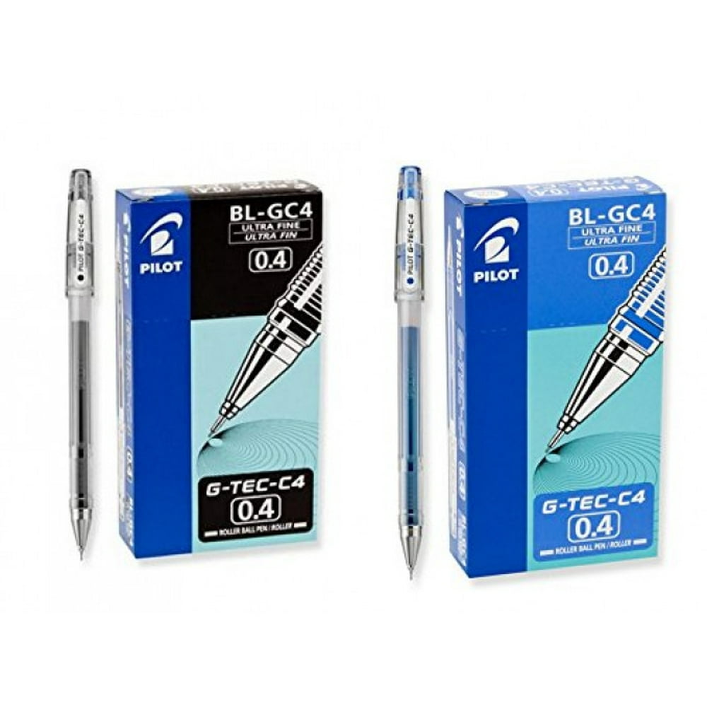 Pilot G-Tec-C4 Gel Rolling Ball Pens, Ultra Fine Point Bundle, 1 Dozen ...