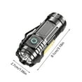 Super Bright Mini Flashlight Three Eyed Hat Clip Light Portable ABS LED ...