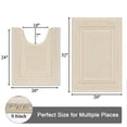 Bath Rugs Set Light Beige 20"x24"+20"x32" Use For Bathroom Floor ...